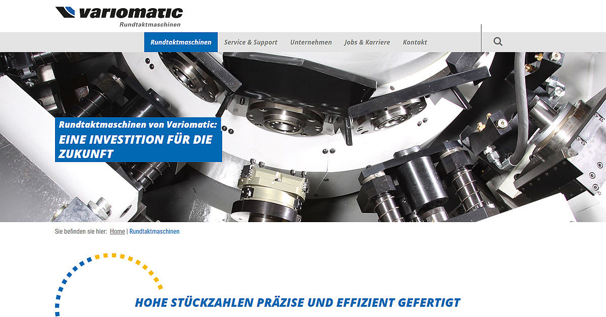 Rundtaktmaschinen für Serienfertigung mit Präzision | Variomatic GmbH